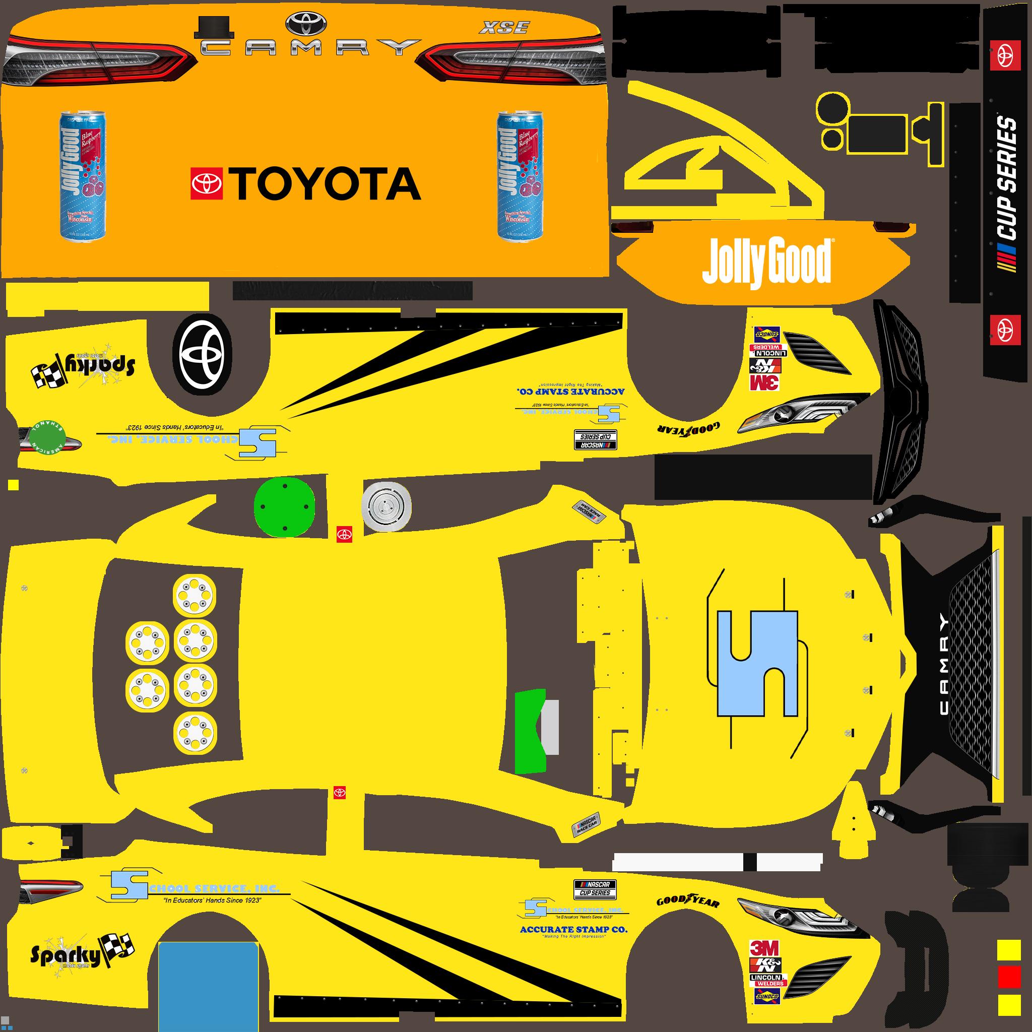 2020 Sean Eurick Toyota Cup Camry by Parker White - Trading Paints