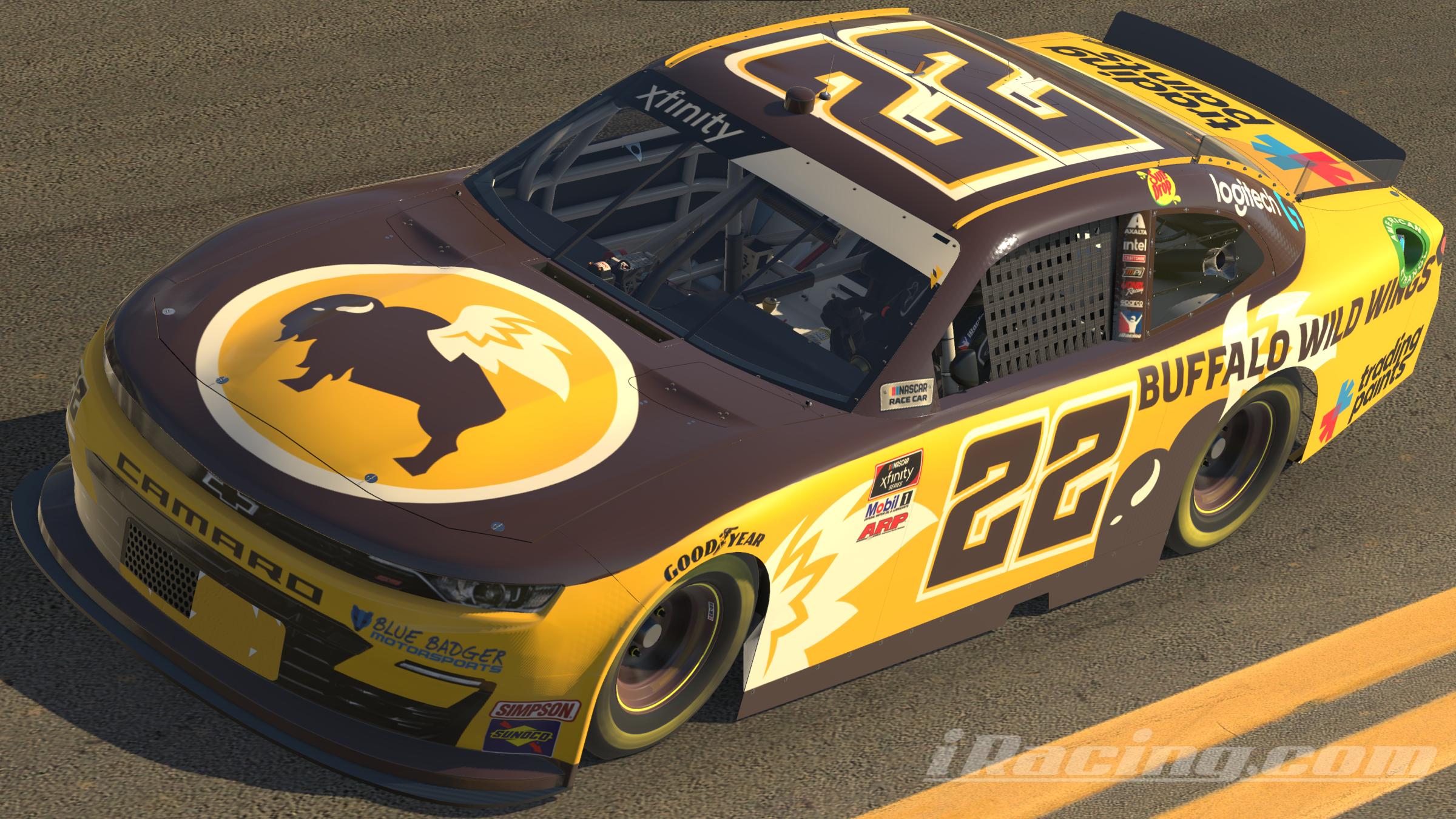 Buffalo Wild Wings - NASCAR Xfinity Camaro by Richard F. - Trading Paints