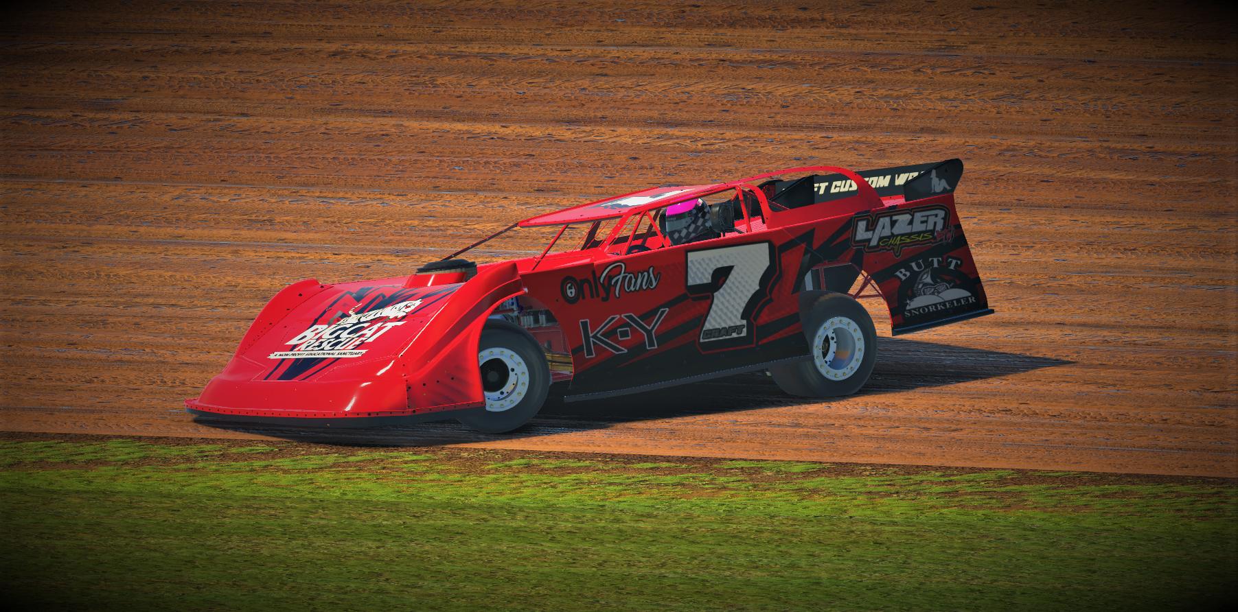 Dirt Late Model lazer chassis by Cory Craft - Trading Paints