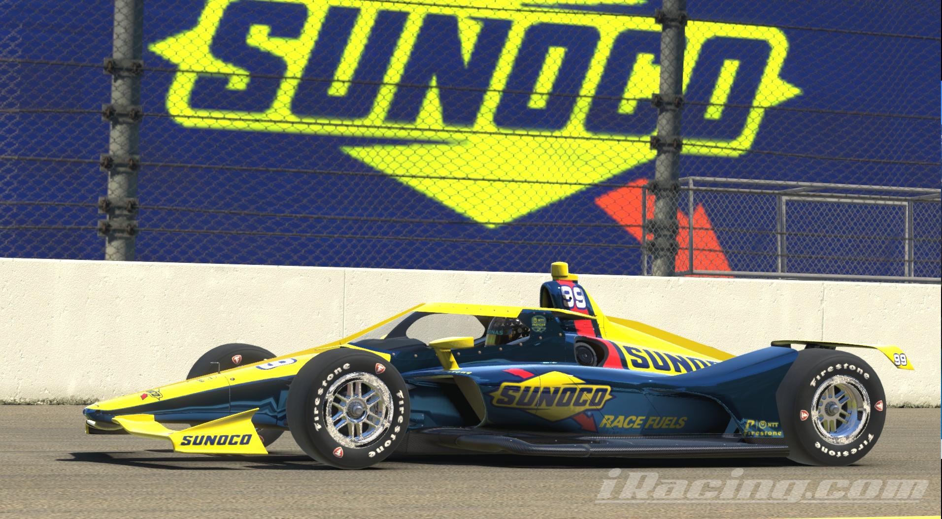 Indycar Dallara IR18 Sunoco by Don Craig - Trading Paints