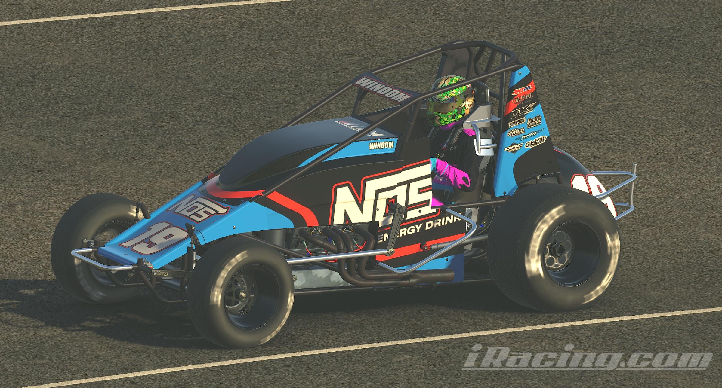 USAC Chris Windom Nos Energy #19 2020 by Jake Boyer - Trading Paints