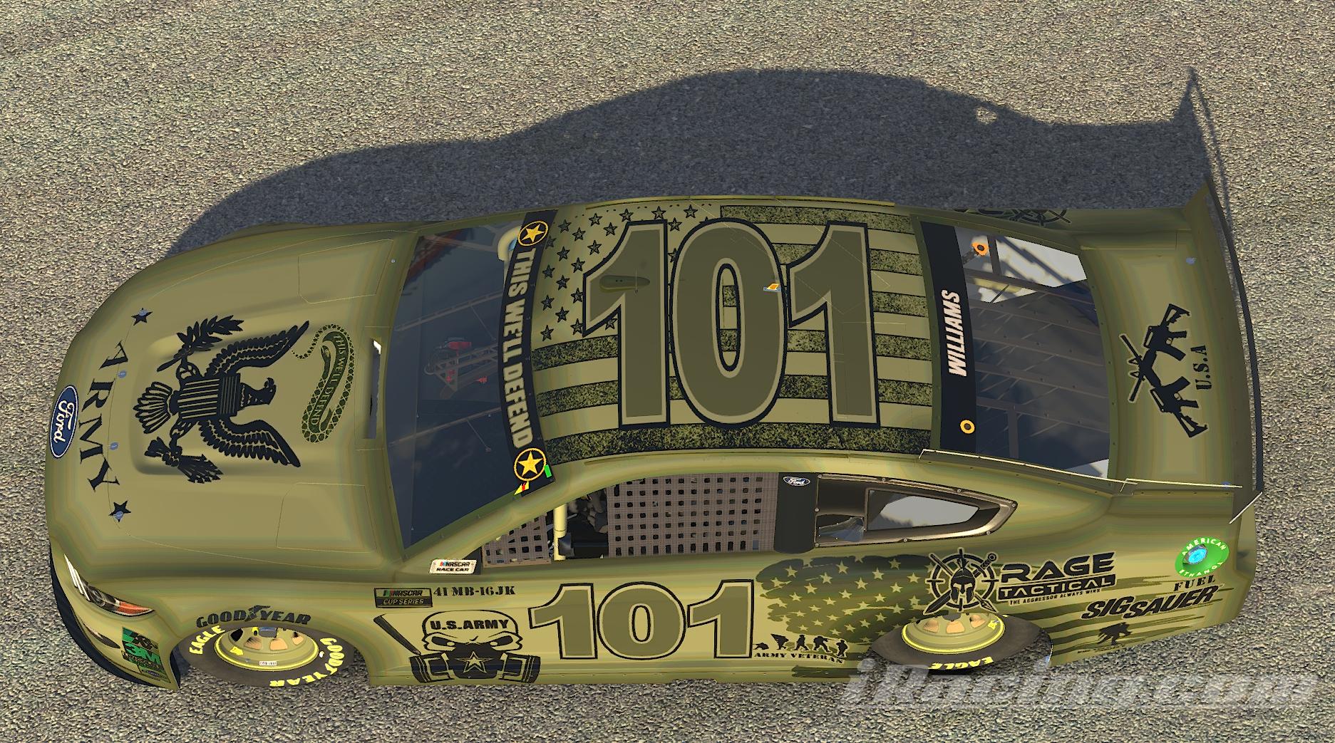 US Army NASCAR Cup Series Mustang by Marshall W. - Trading Paints