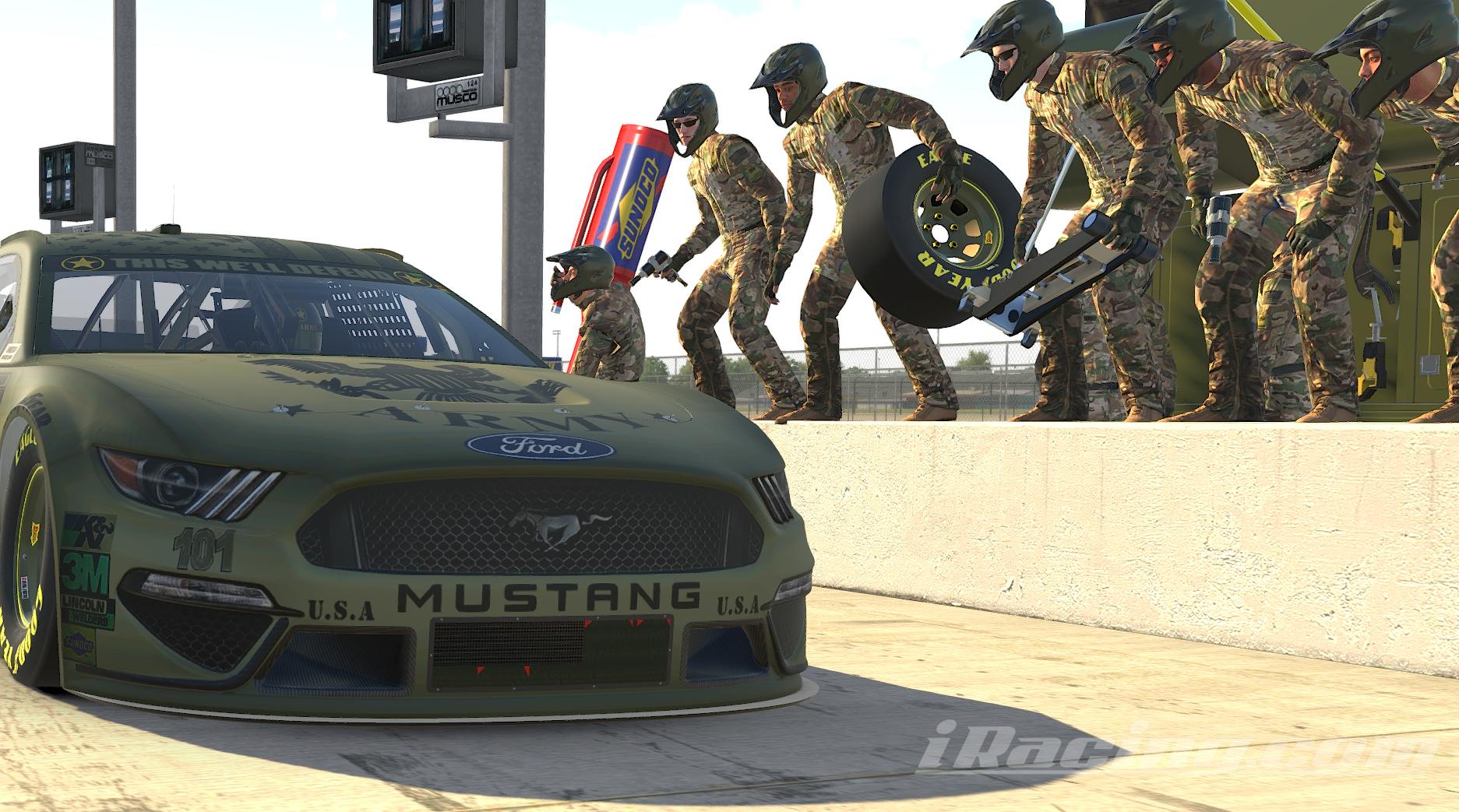 US Army NASCAR Cup Series Mustang by Marshall W. - Trading Paints