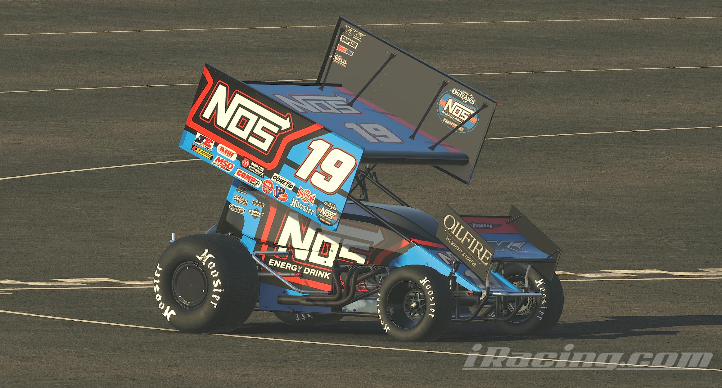 USAC Chris Windom Nos Energy 19 Wing by Jake Boyer - Trading Paints