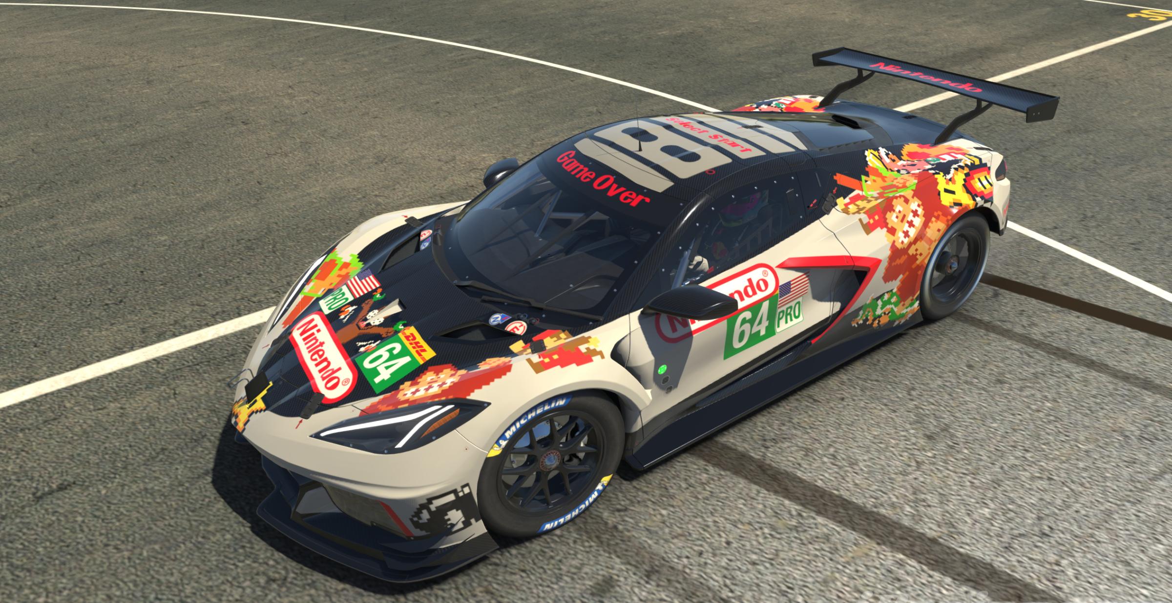 Nintendo 8 Bit Chevrolet Corvette C8R GTE by Chris H. - Trading Paints
