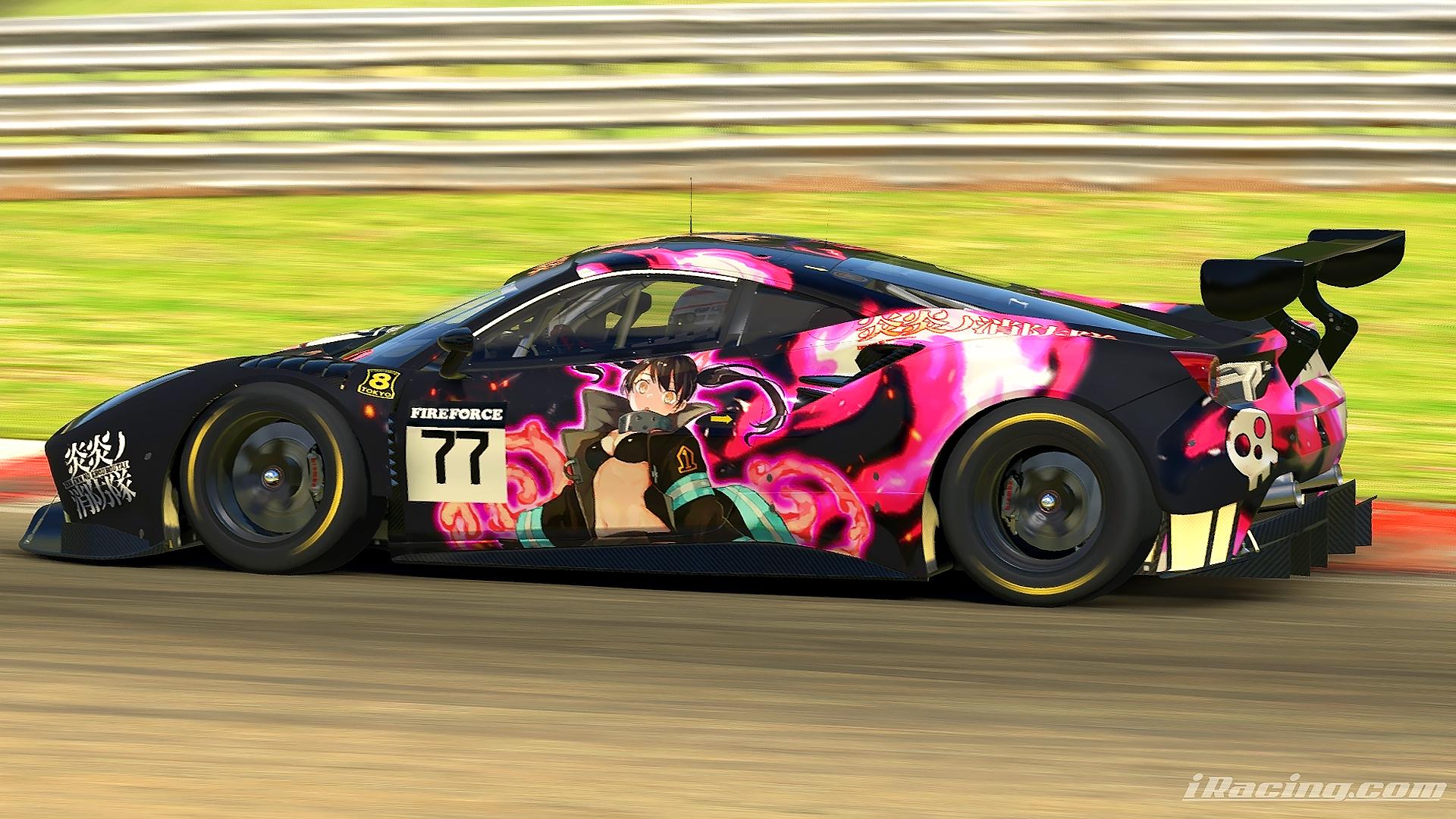 Tamaki - Fire Force - Ferrari 488 GT3 [Anime/Itasha] by Paulo Yoshioka ...