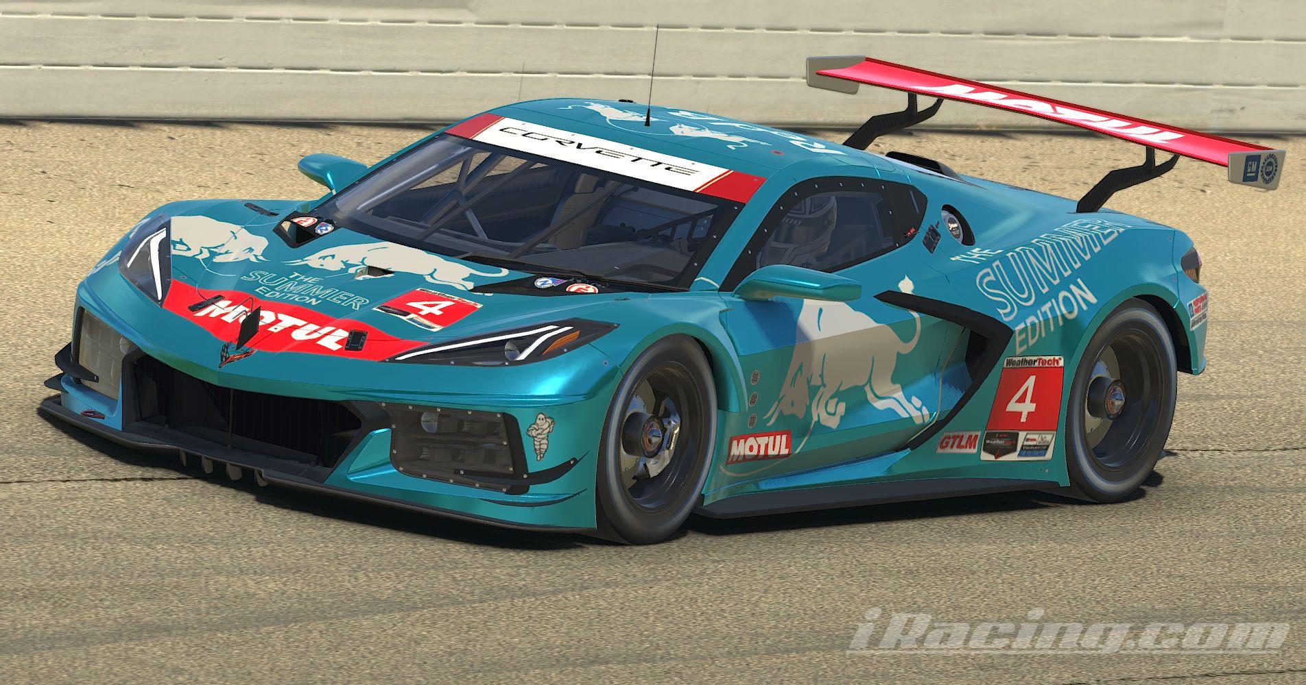 Red Bull Summer Edition Corvette C8R by Stephane Parent - Trading Paints