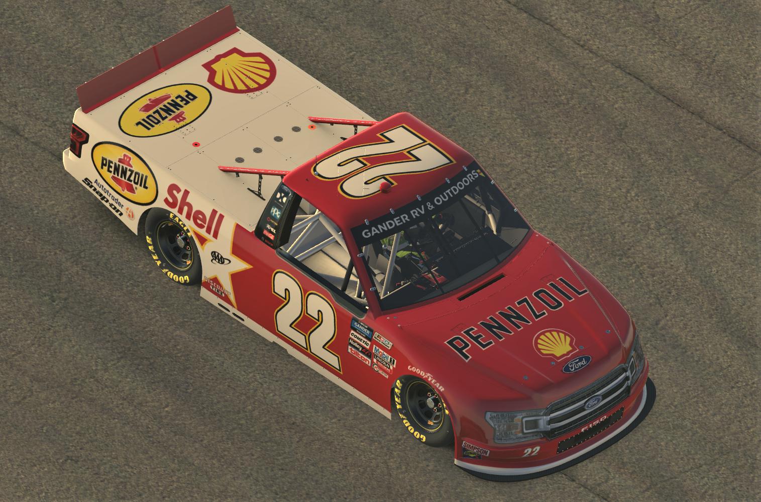 Joey Logano, Shell Pennzoil F-150 by Todd Ressler - Trading Paints
