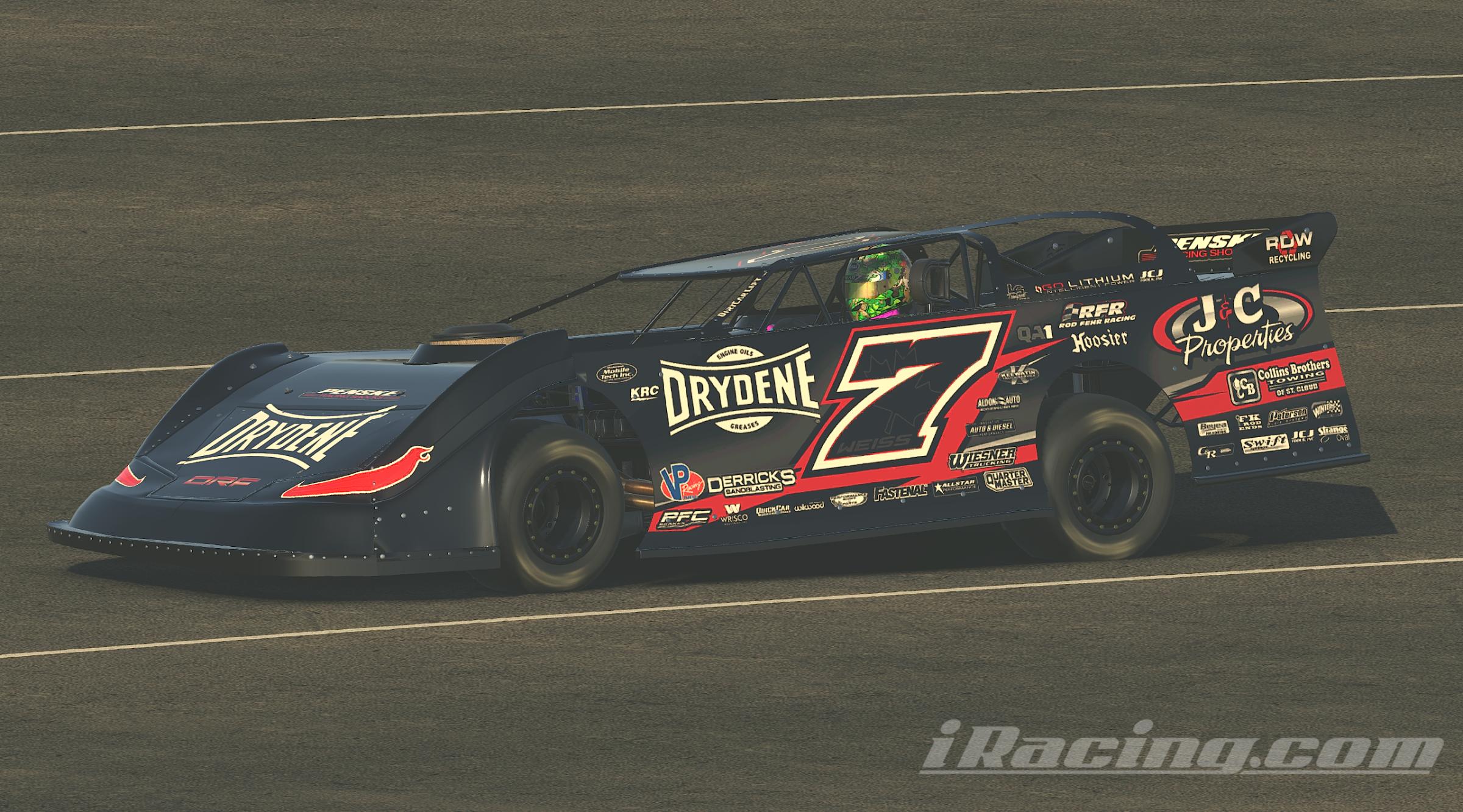 2020 Ricky Weiss WoO Late Model W/Number by Jake Boyer - Trading Paints