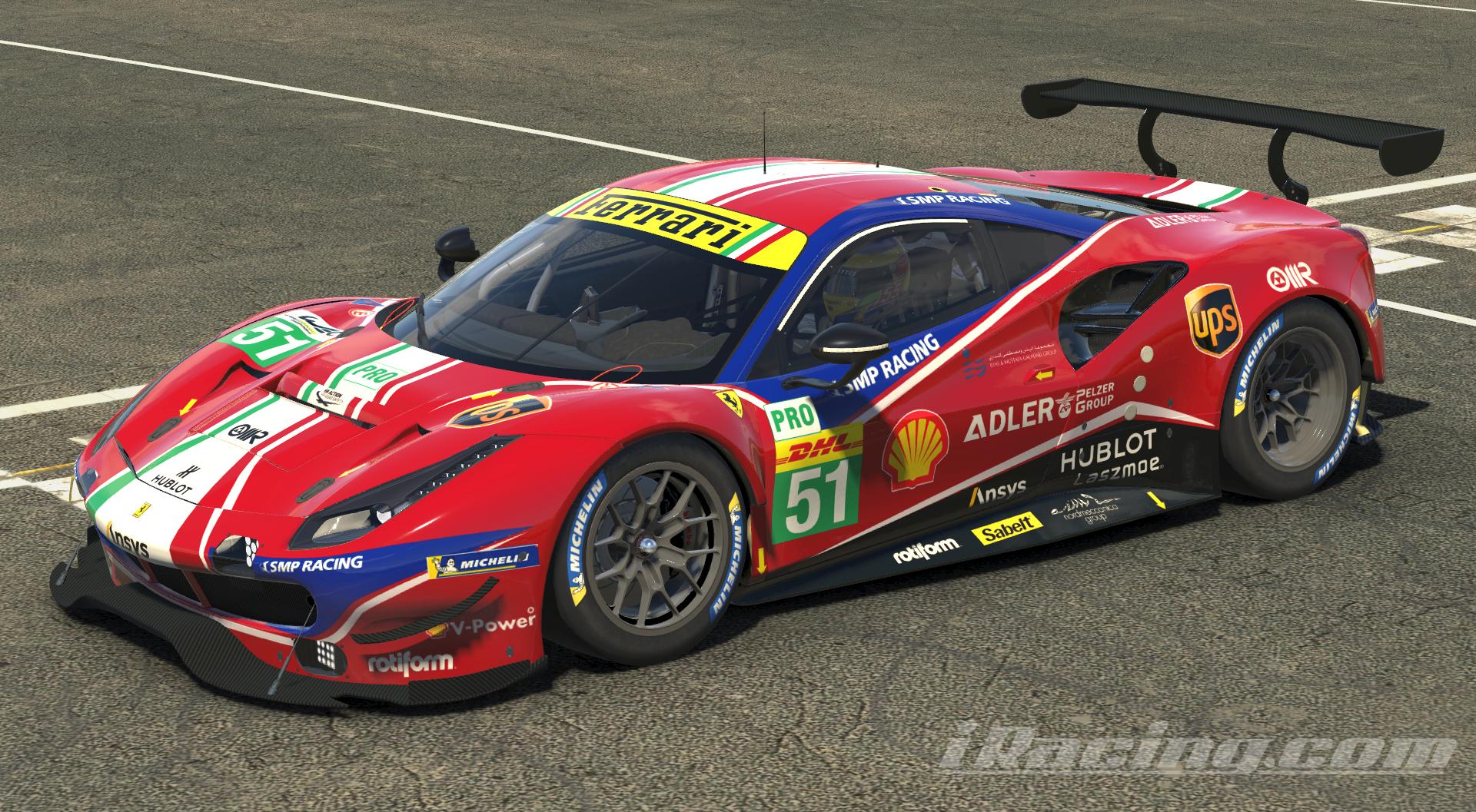 Ferrari 488 GTE AFCorse by Ricardo Martinevski - Trading Paints