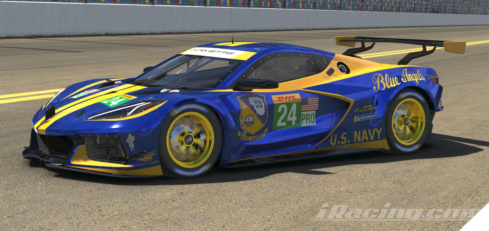Chevrolet Corvette C8R Blue Angels by Don Craig - Trading Paints