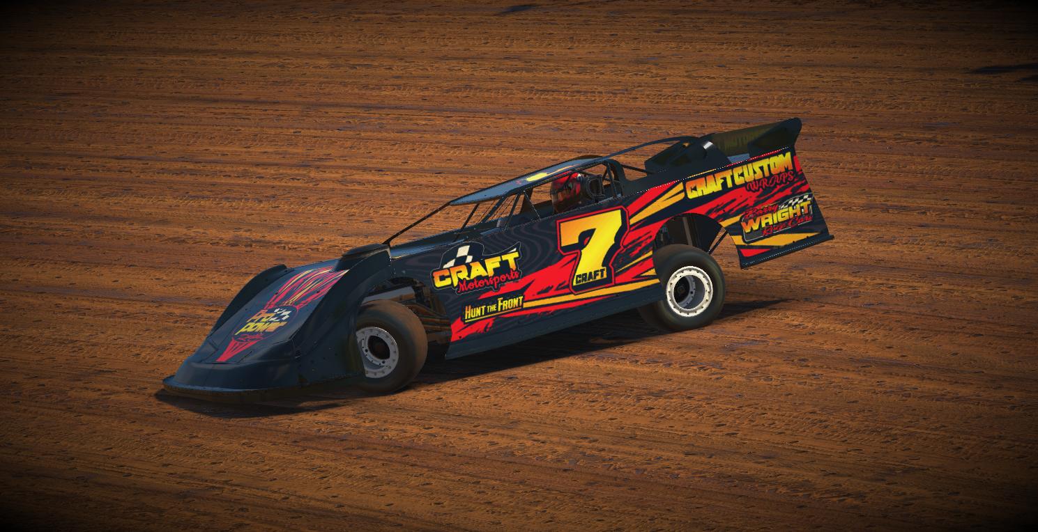 Dirt Late Model Craft Motorsports house car by Cory Craft - Trading Paints