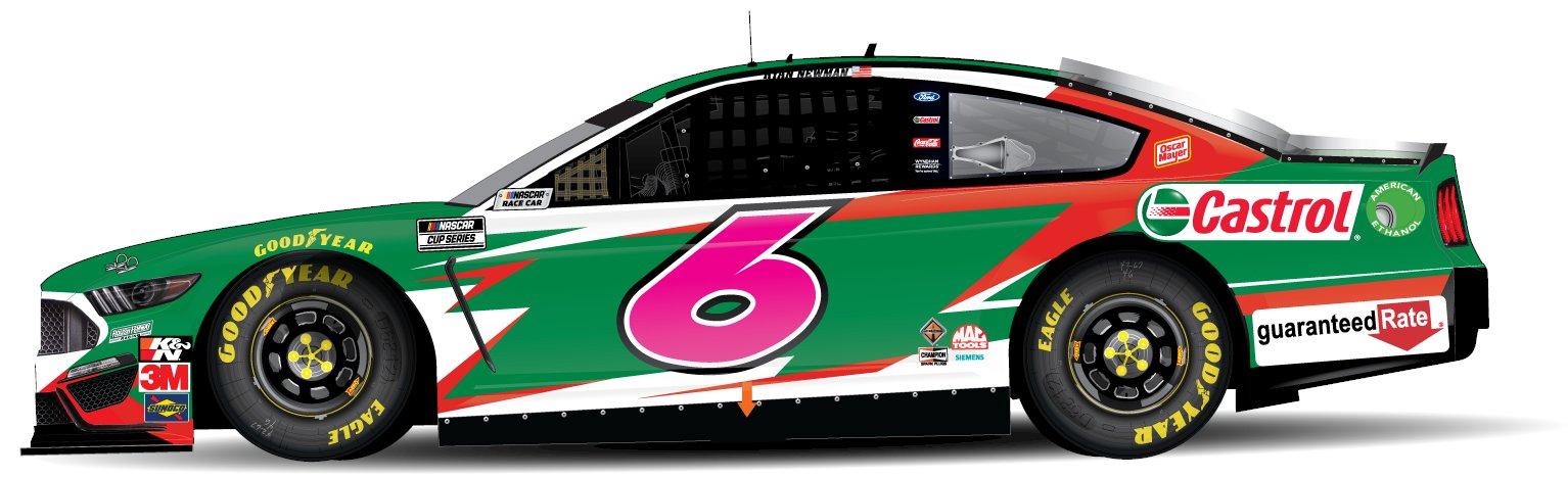 Ryan Newman #6 Castrol Pink 2020 NASCAR Cup Series With Custom Number ...