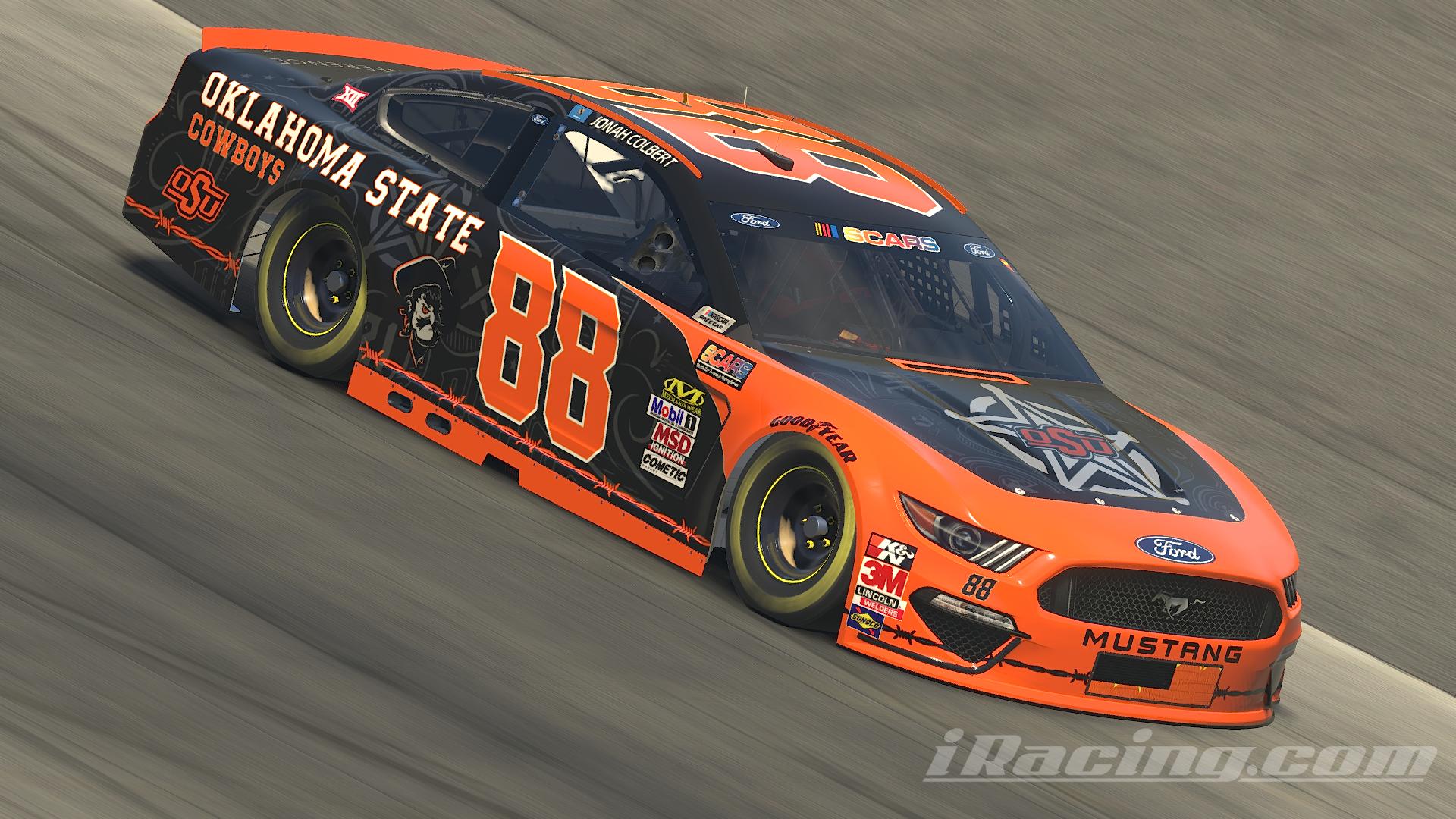 Oklahoma State Cowboys 2019 Ford Mustang by Jonah Colbert - Trading Paints