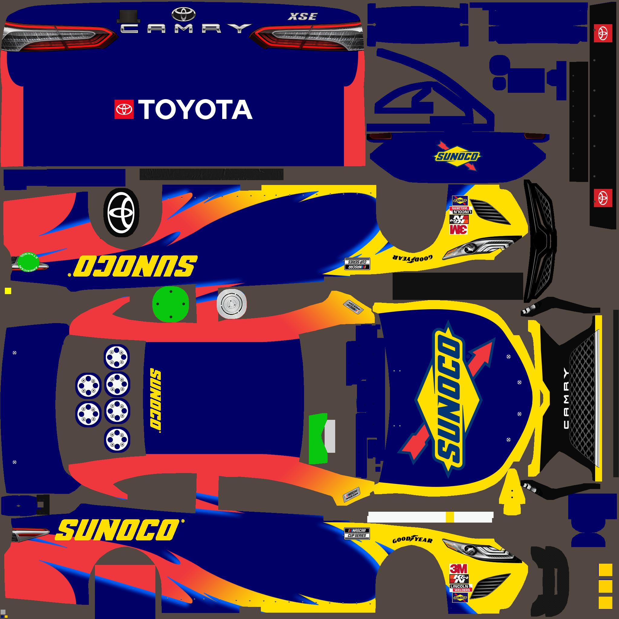 Sunoco Racing concept NASCAR Toyota Camry by Shevy Price - Trading Paints