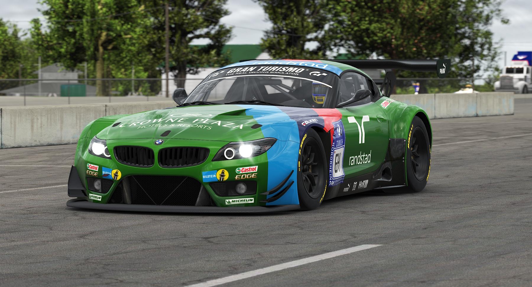 BMW Z4 GT3 BMW Motorsport green by Fredrik Follestad - Trading Paints