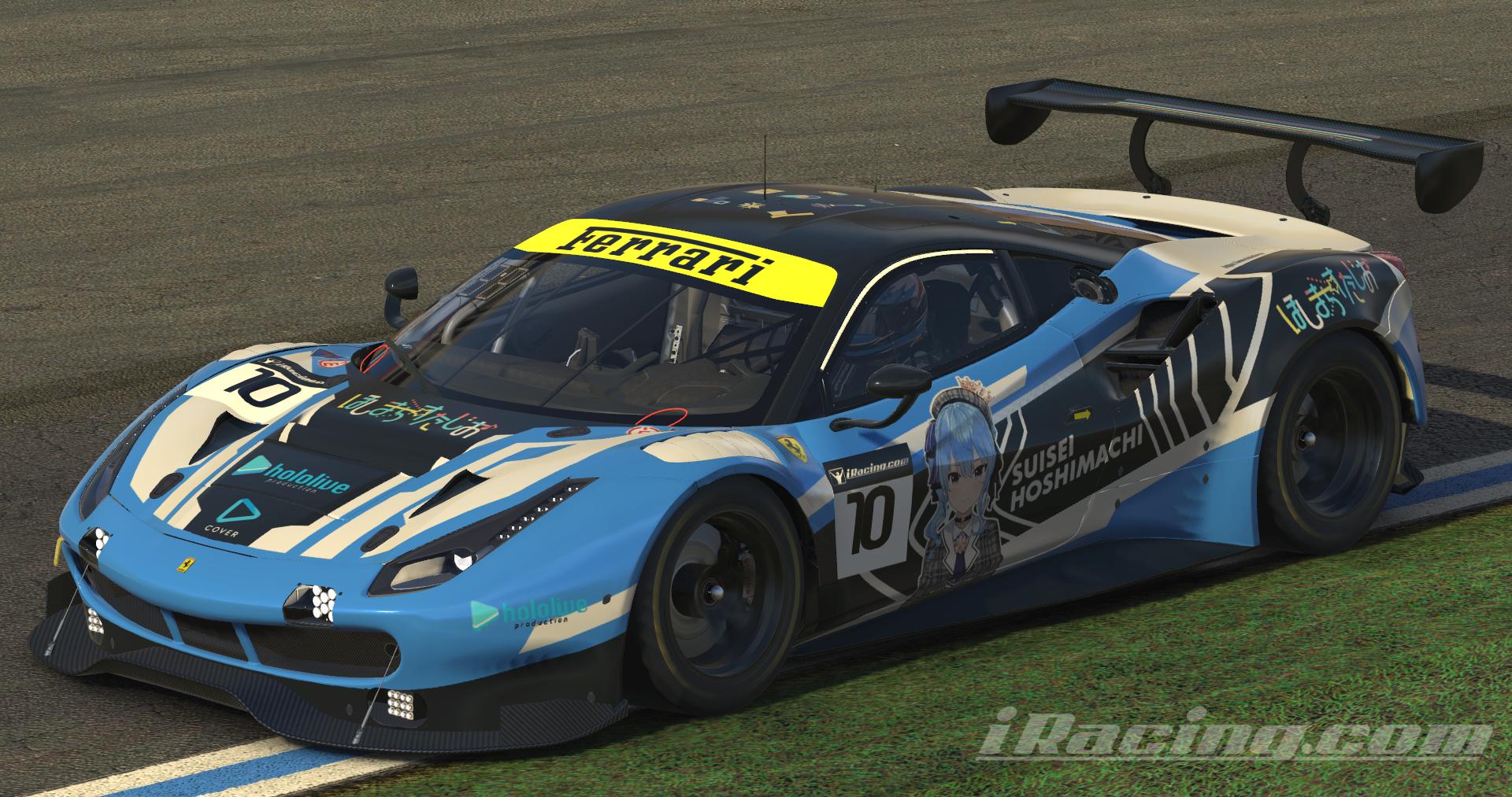 Hololive - Hoshimachi Suisei (Ferrari 488 GT3) [Anime/Itasha] by ...