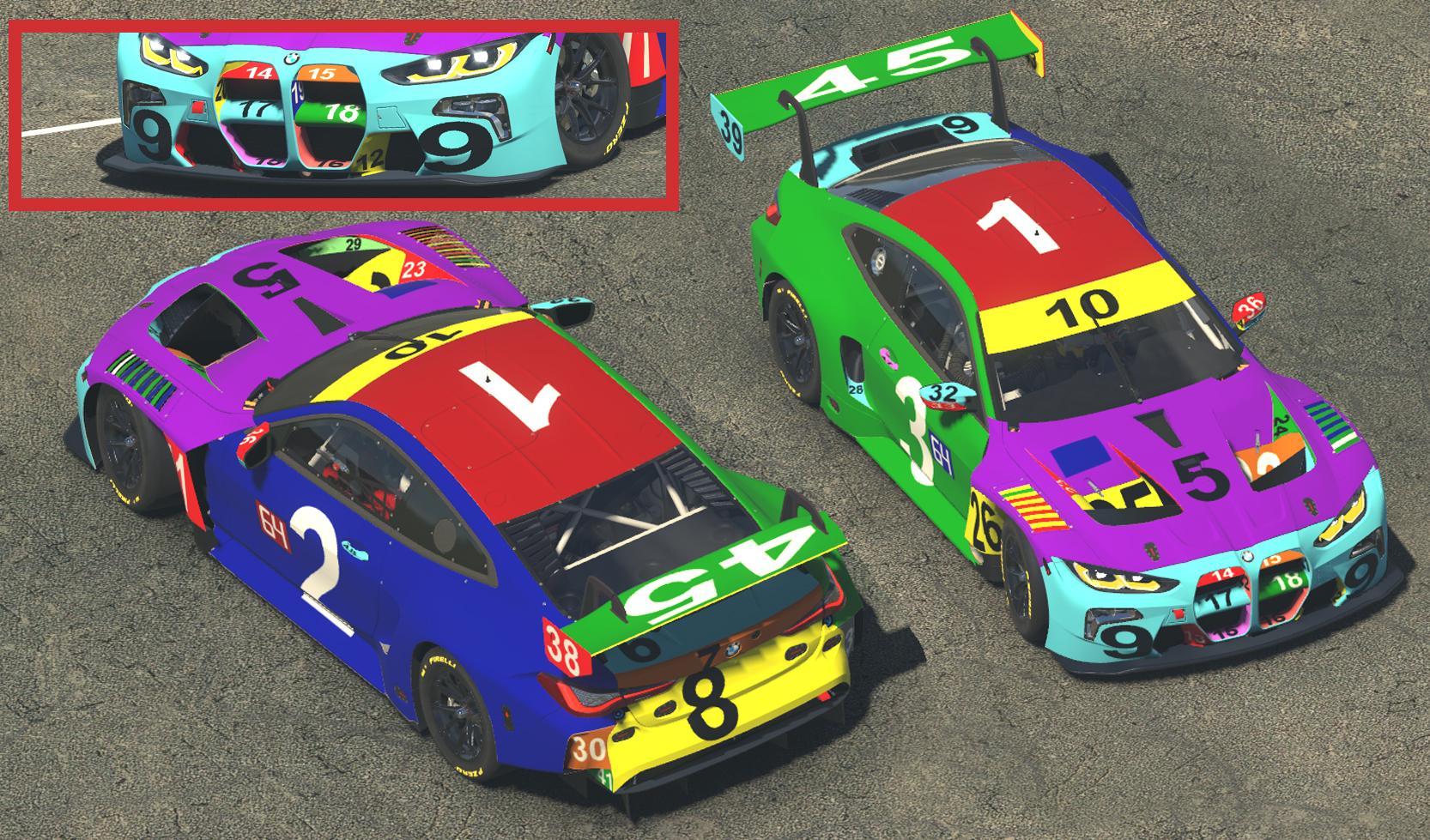 BMW M4 GT3 Parts by Clyde Coman - Trading Paints