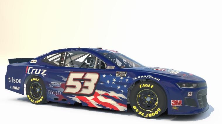 James Davison #53 Racing For Heroes 2020 NASCAR Cup Series With Custom ...