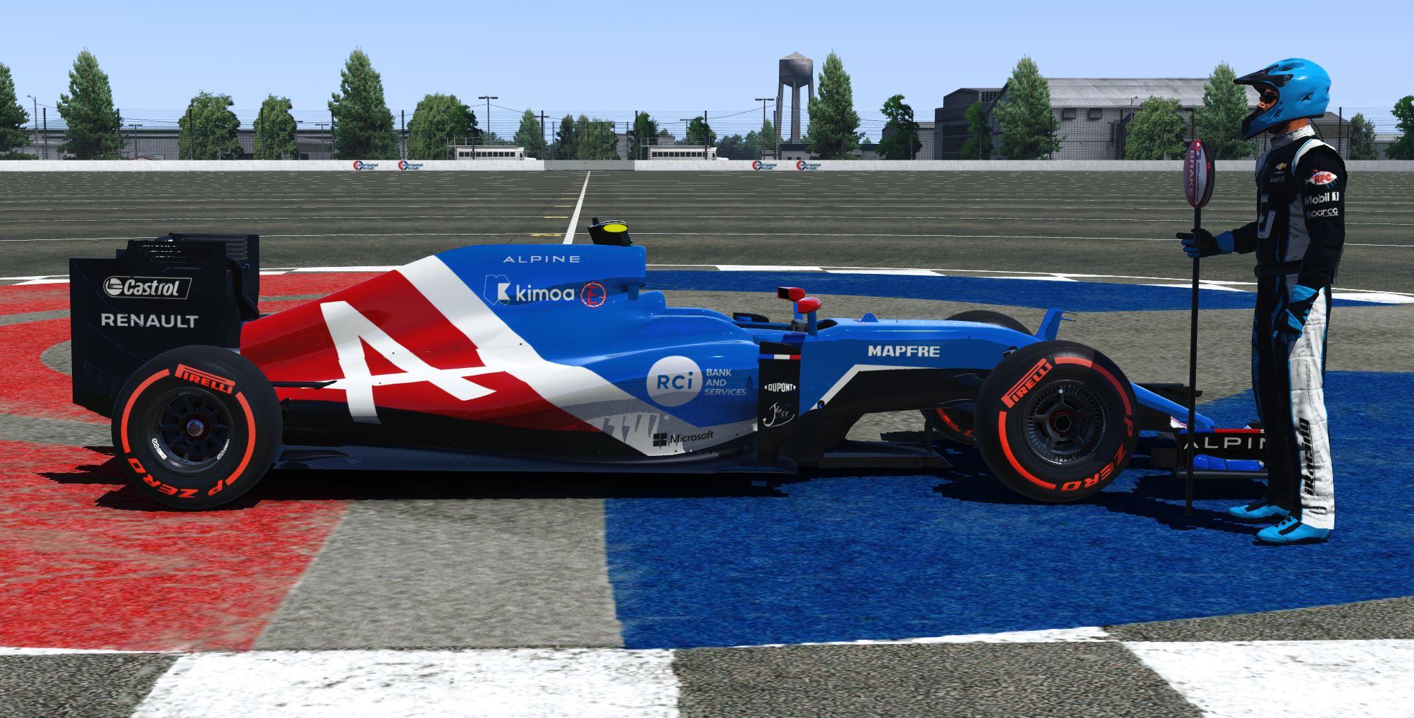 Alpine F1 Team Fictional Scheme by Jared Ziegler - Trading Paints