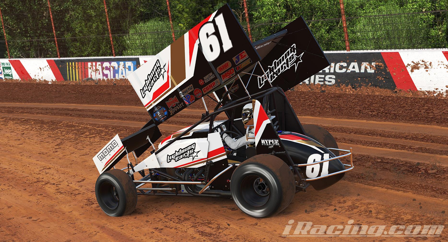 Lightning Karts Winged Sprintcar by Peter Brennan - Trading Paints