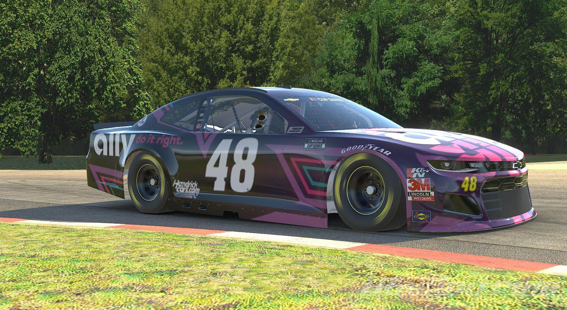 Alex Bowman 2021 Official paint scheme by Jason Furqueron - Trading Paints