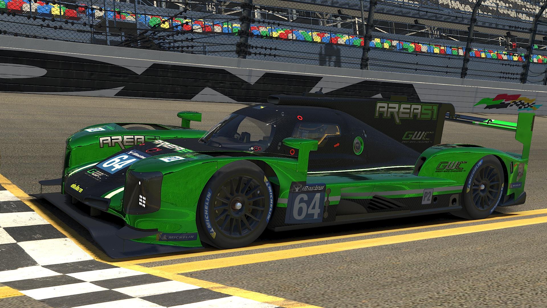 Area 51 Racing League/Green White Checkered TV P217 by Gael Brooks ...