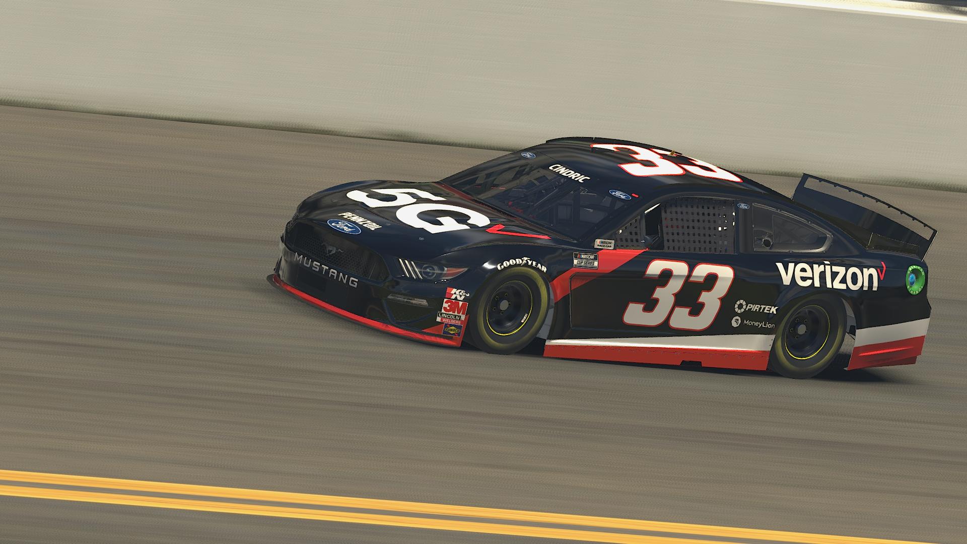 Austin Cindric Verizon #33 Team Penske Ford Mustang (Sim Number) by ...