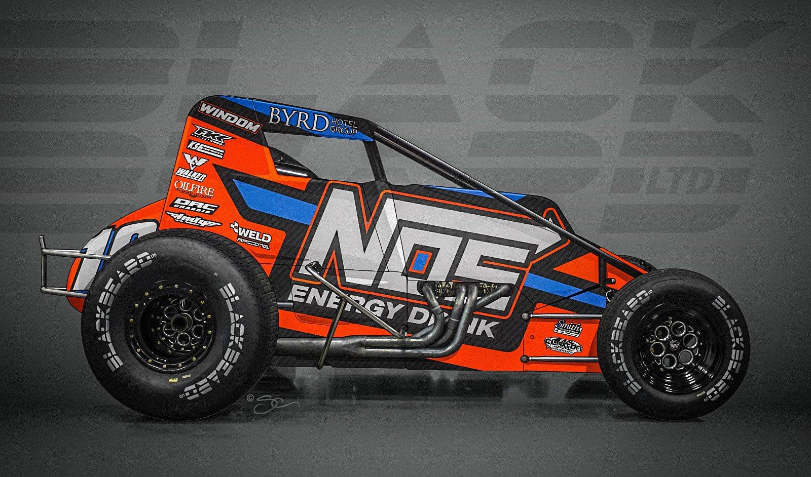 Chris Windoms 2021 Non-Wing Sprint Car by Caleb Shietze - Trading Paints