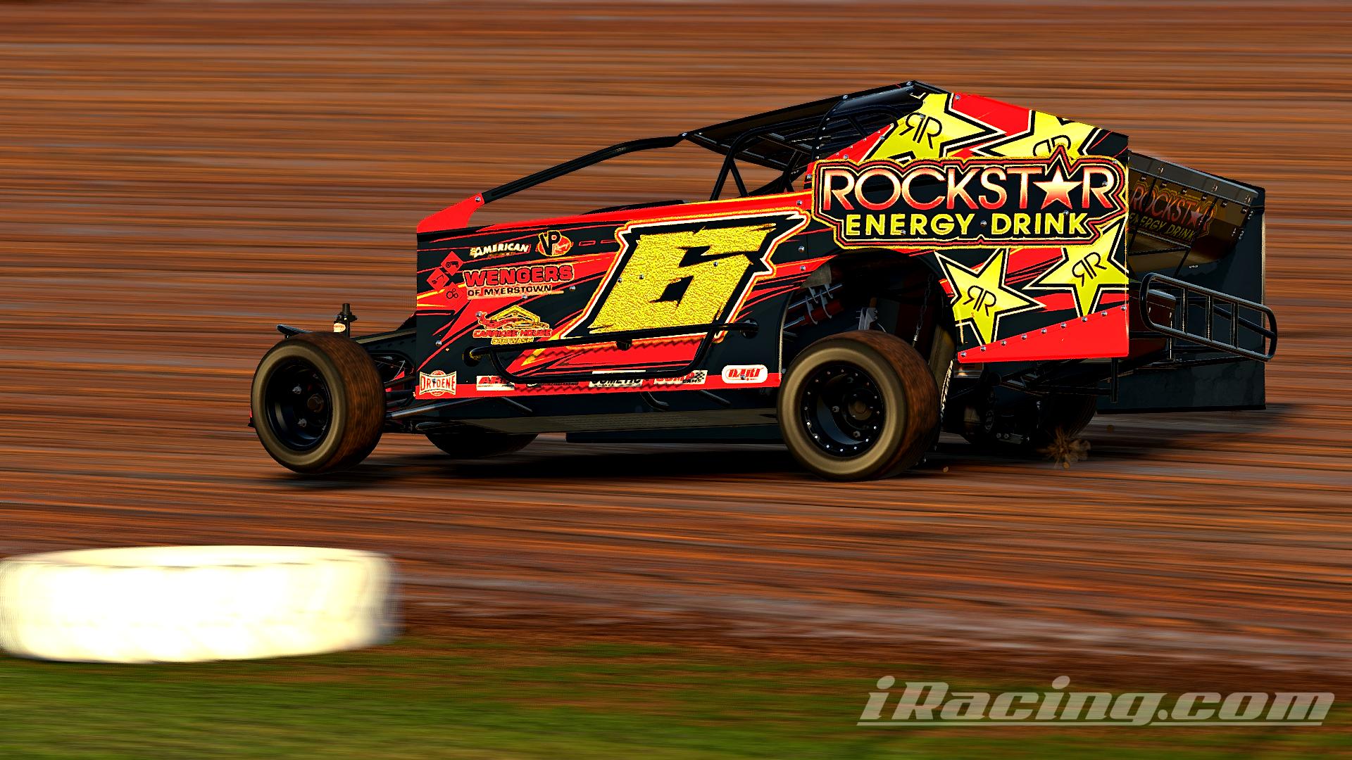 Rockstar Racing Red & Gold #6 by Drew Blaze - Trading Paints