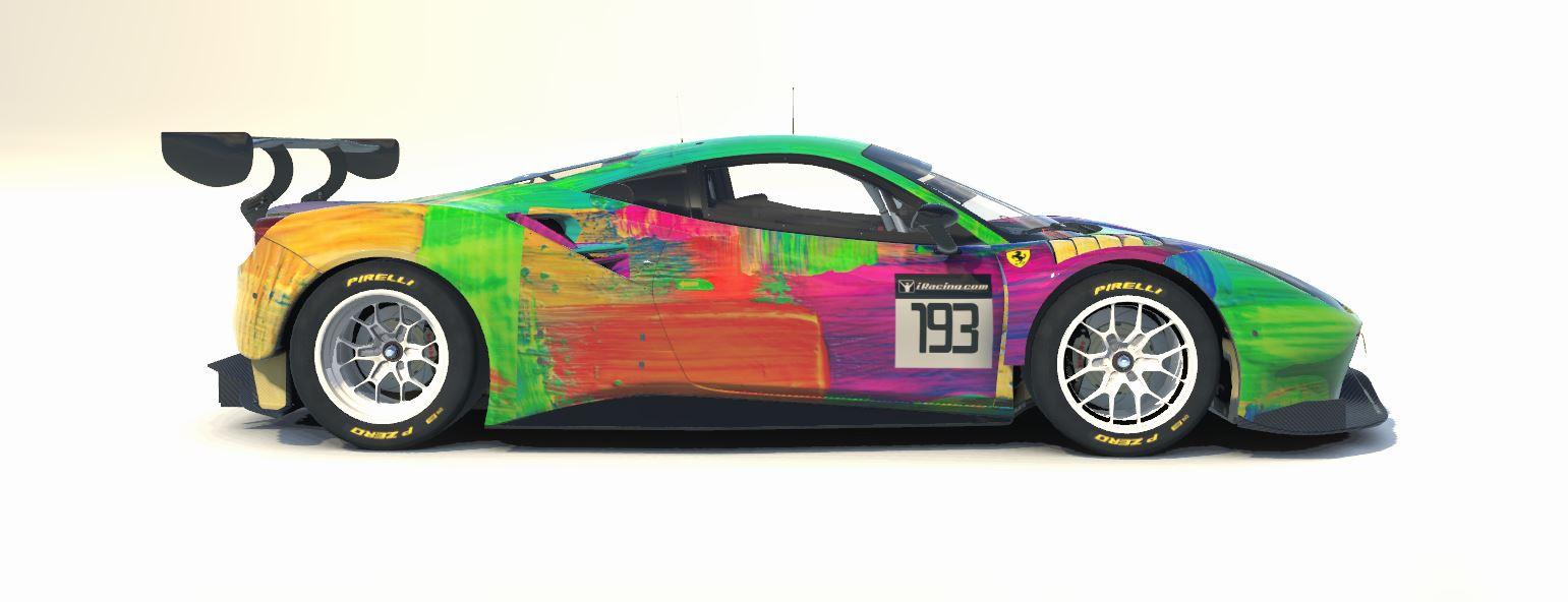 Ferrari 488 GT3 paint splodge by Neil WHITE2 - Trading Paints