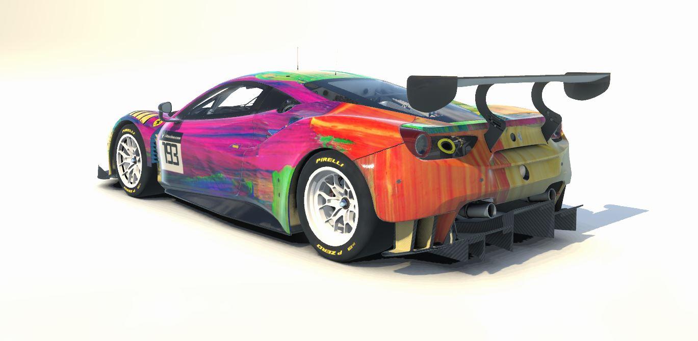 Ferrari 488 GT3 paint splodge by Neil WHITE2 - Trading Paints