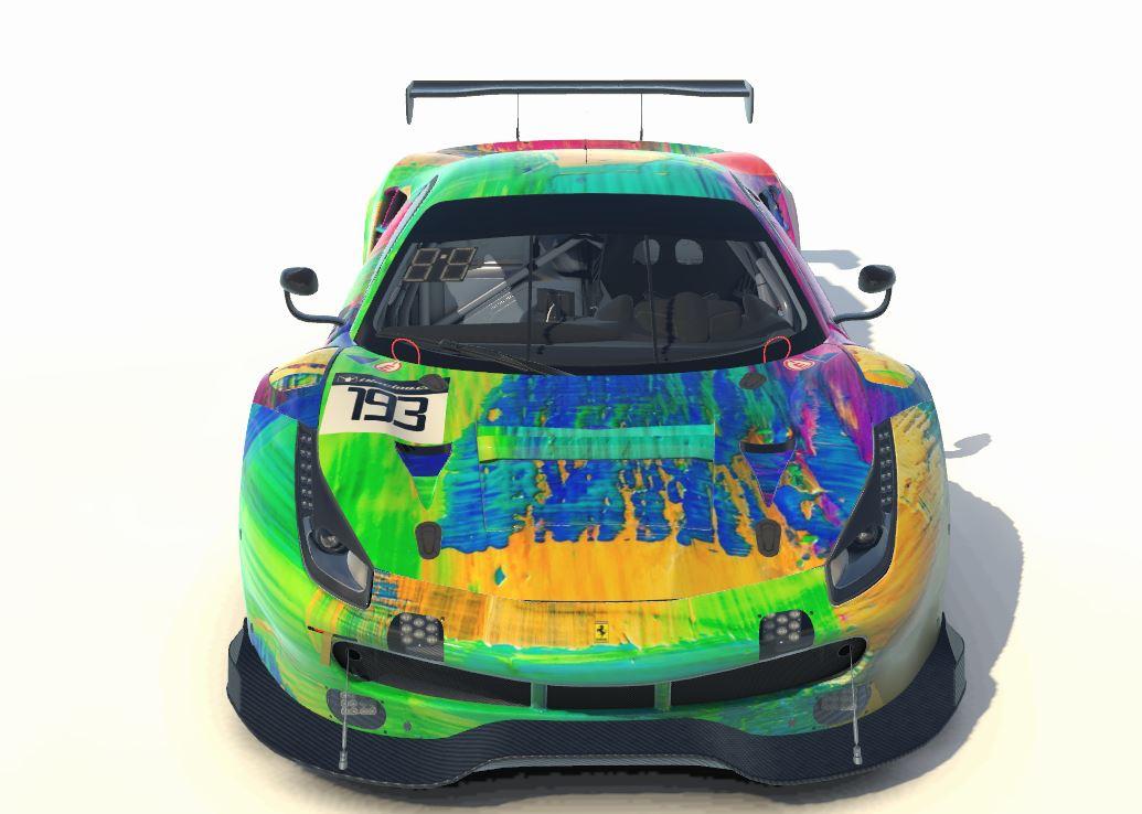 Ferrari 488 GT3 paint splodge by Neil WHITE2 - Trading Paints