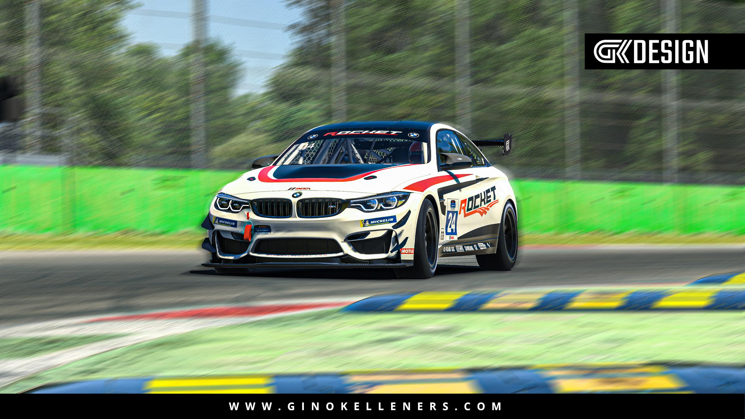 Red Rocket Livery - BMW M4 GT4 by Gino Kelleners - Trading Paints