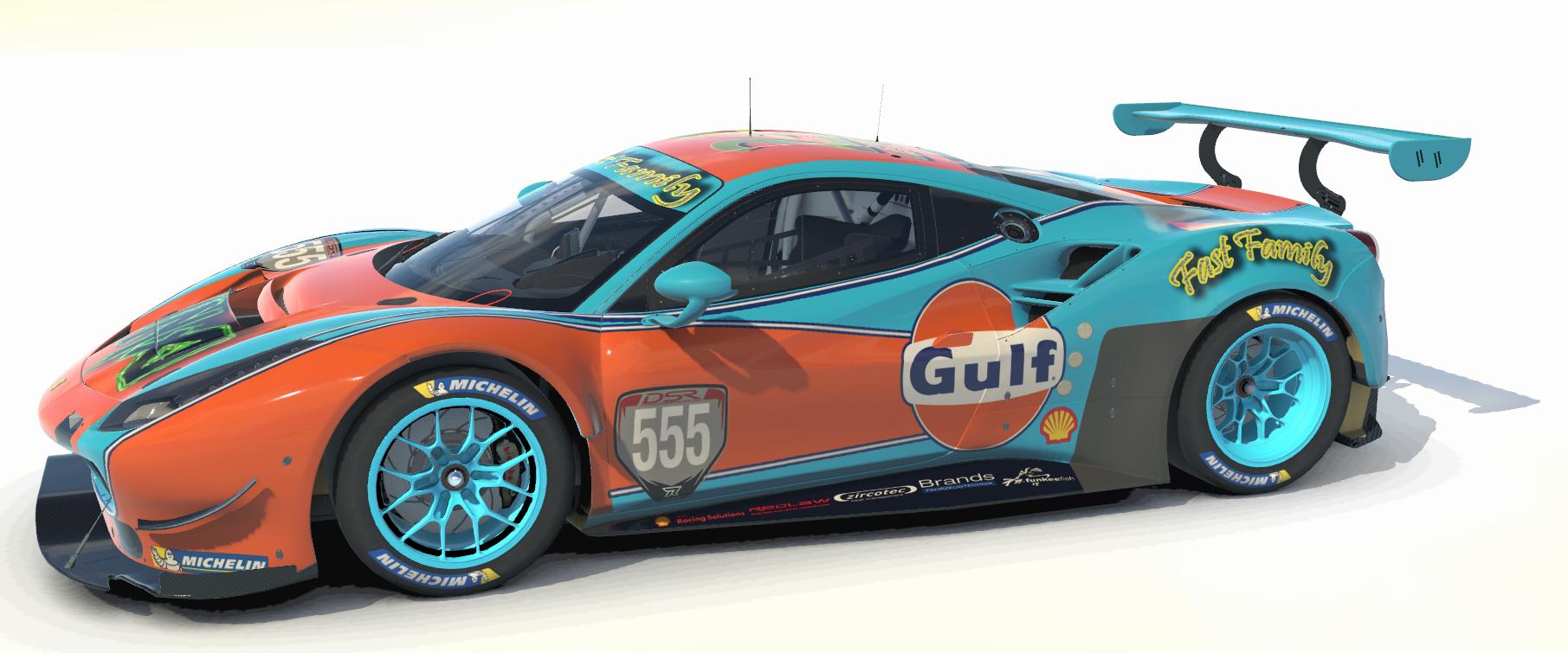 Ferrari 488 GTE Gulf by Willi Schneider - Trading Paints