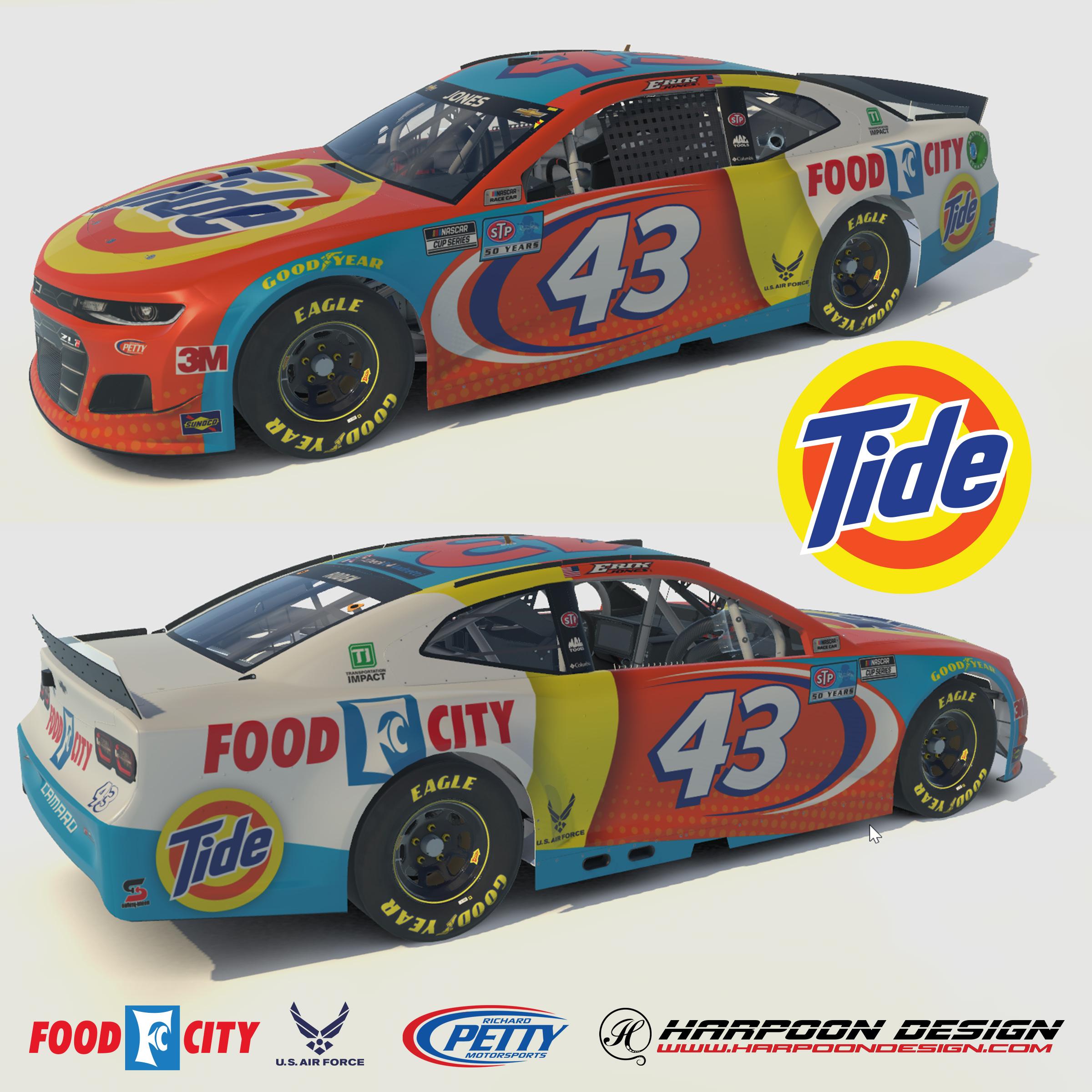 2021 Erik Jones Tide Camaro by Brantley Roden - Trading Paints