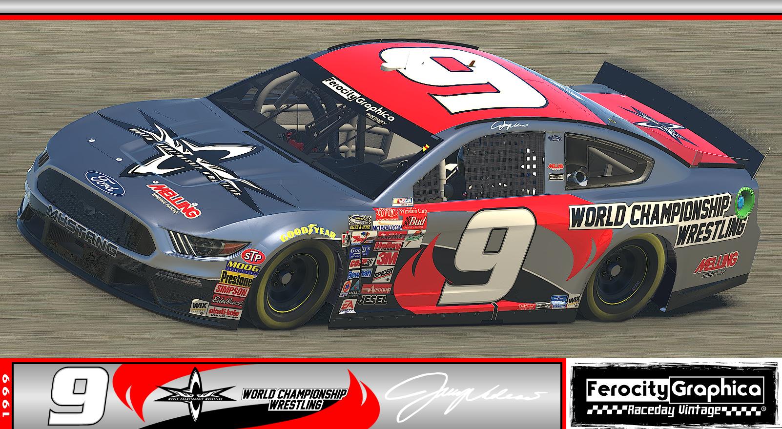 1999 #9 Jerry Nadeau WCW/NWO Ford Winston Cup by Scott Mitton - Trading ...