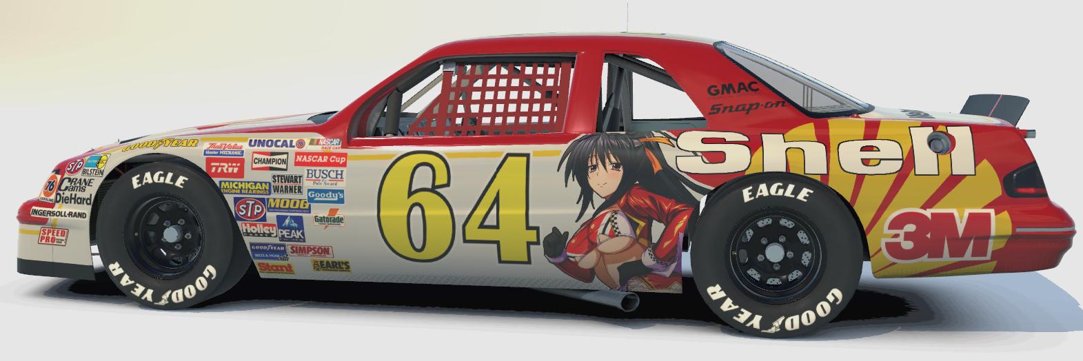 Shell NASCAR 87 Ford Thunderbird by Brandon Dollar - Trading Paints