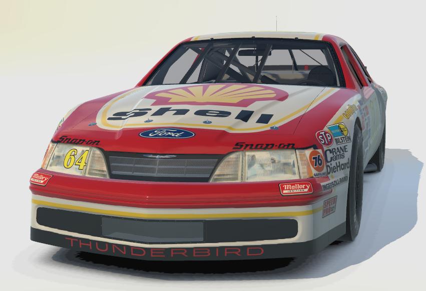 shell-nascar-87-ford-thunderbird-by-brandon-dollar-trading-paints