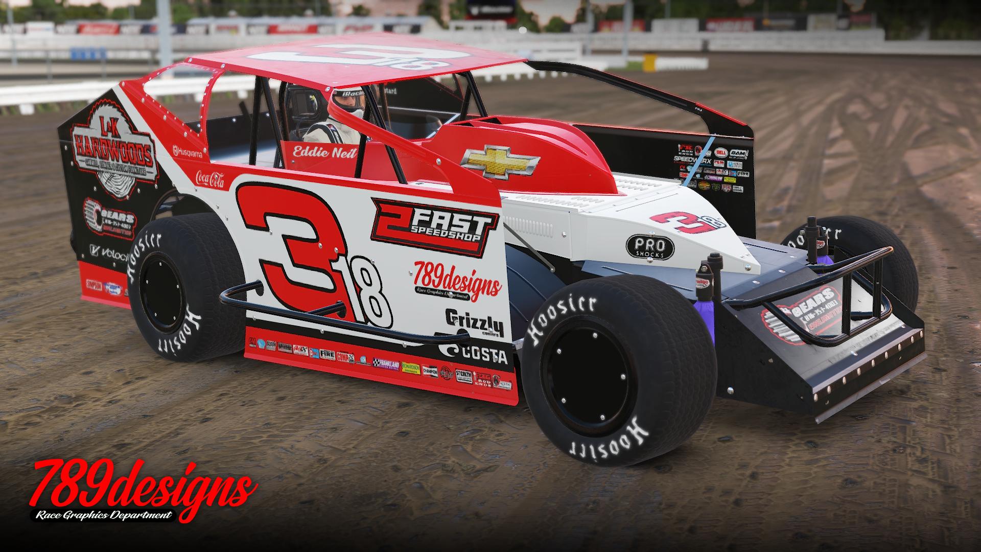 Eddie Neil Dirt Big Block Modified by Garrett Marshall - Trading Paints