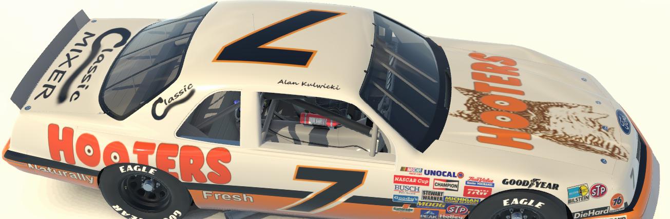 Alan Kulwicki Hooters Ford Underbird by Gary G. - Trading Paints