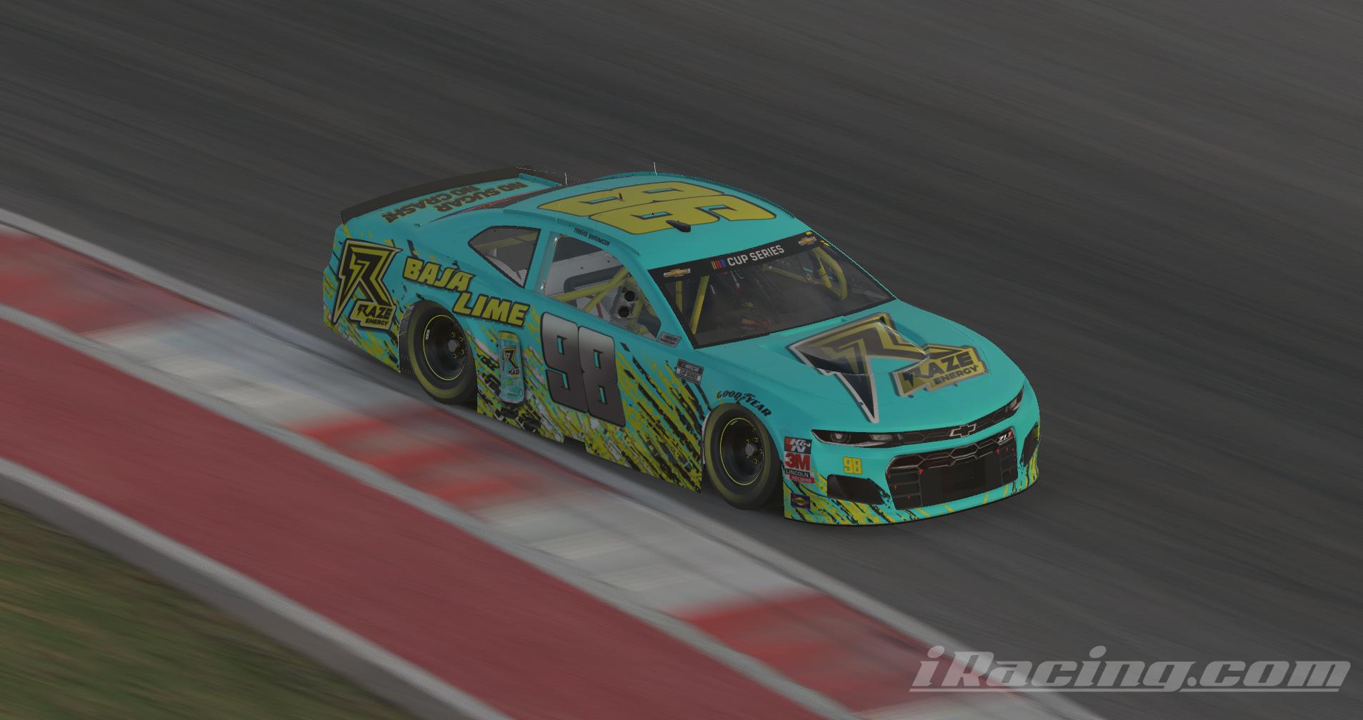 Raze Energy Baja Lime #98 Chevy Camaro by Justin Lumpkin - Trading Paints