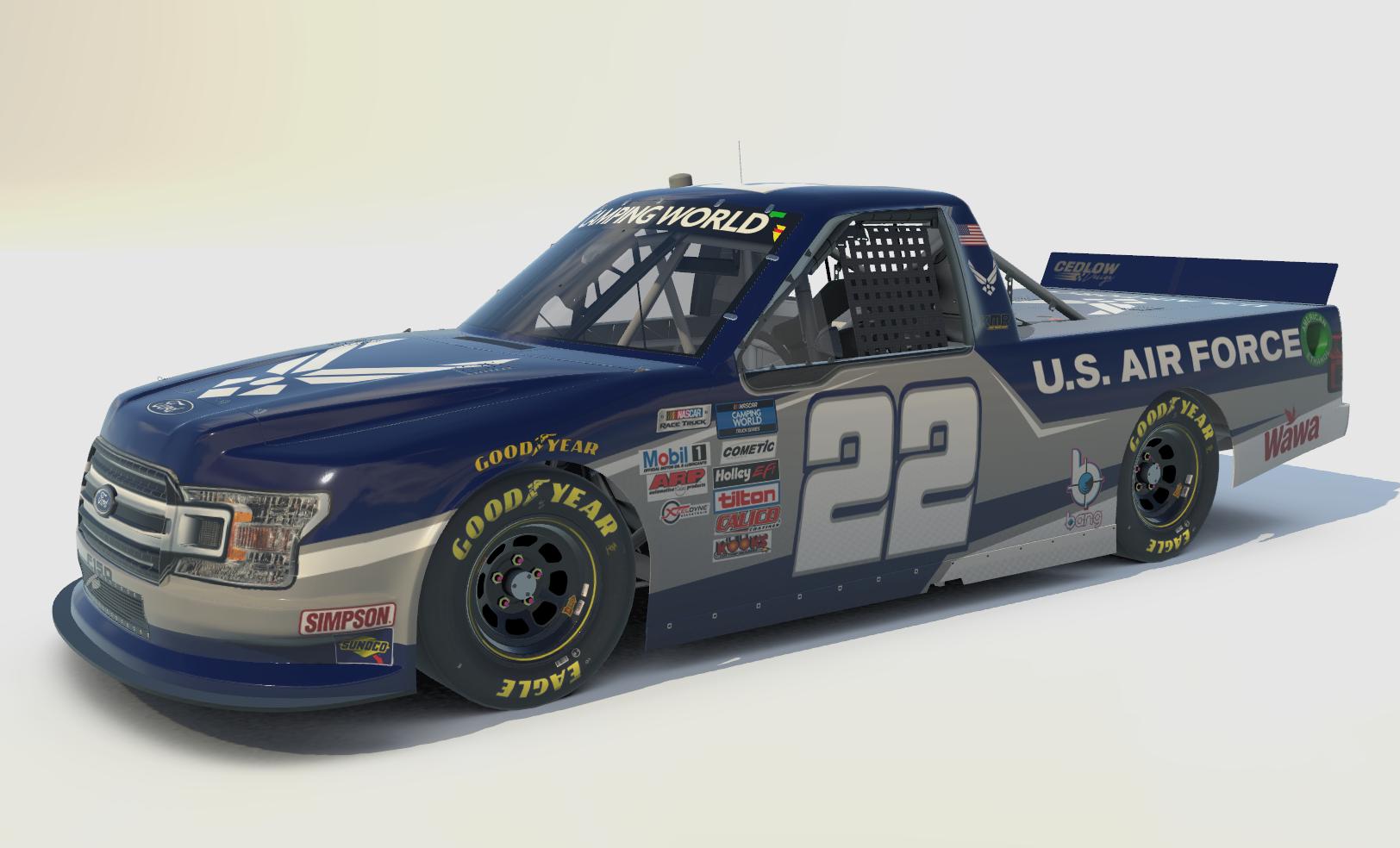 Air Force NASCAR Trucks Ford F150 by Travis Cedzidlo - Trading Paints