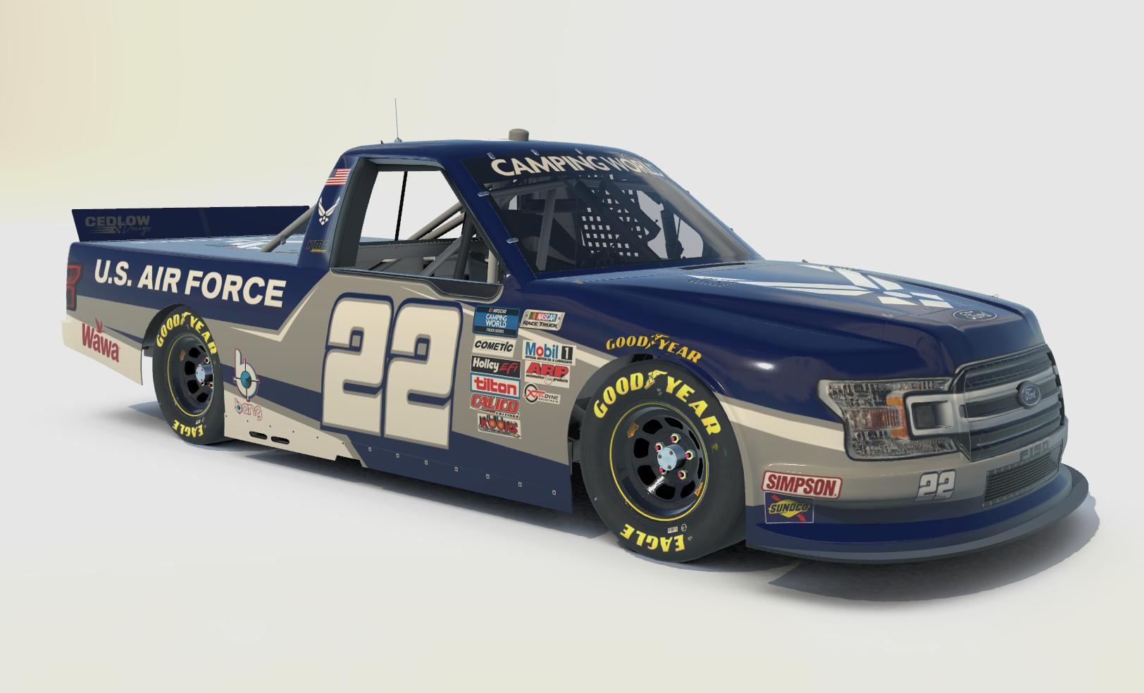 Air Force NASCAR Trucks Ford F150 by Travis Cedzidlo - Trading Paints