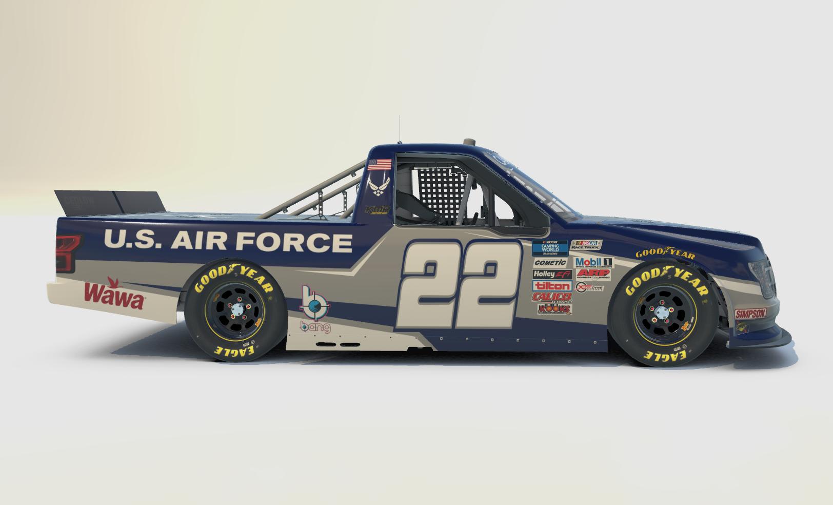 Air Force NASCAR Trucks Ford F150 by Travis Cedzidlo - Trading Paints