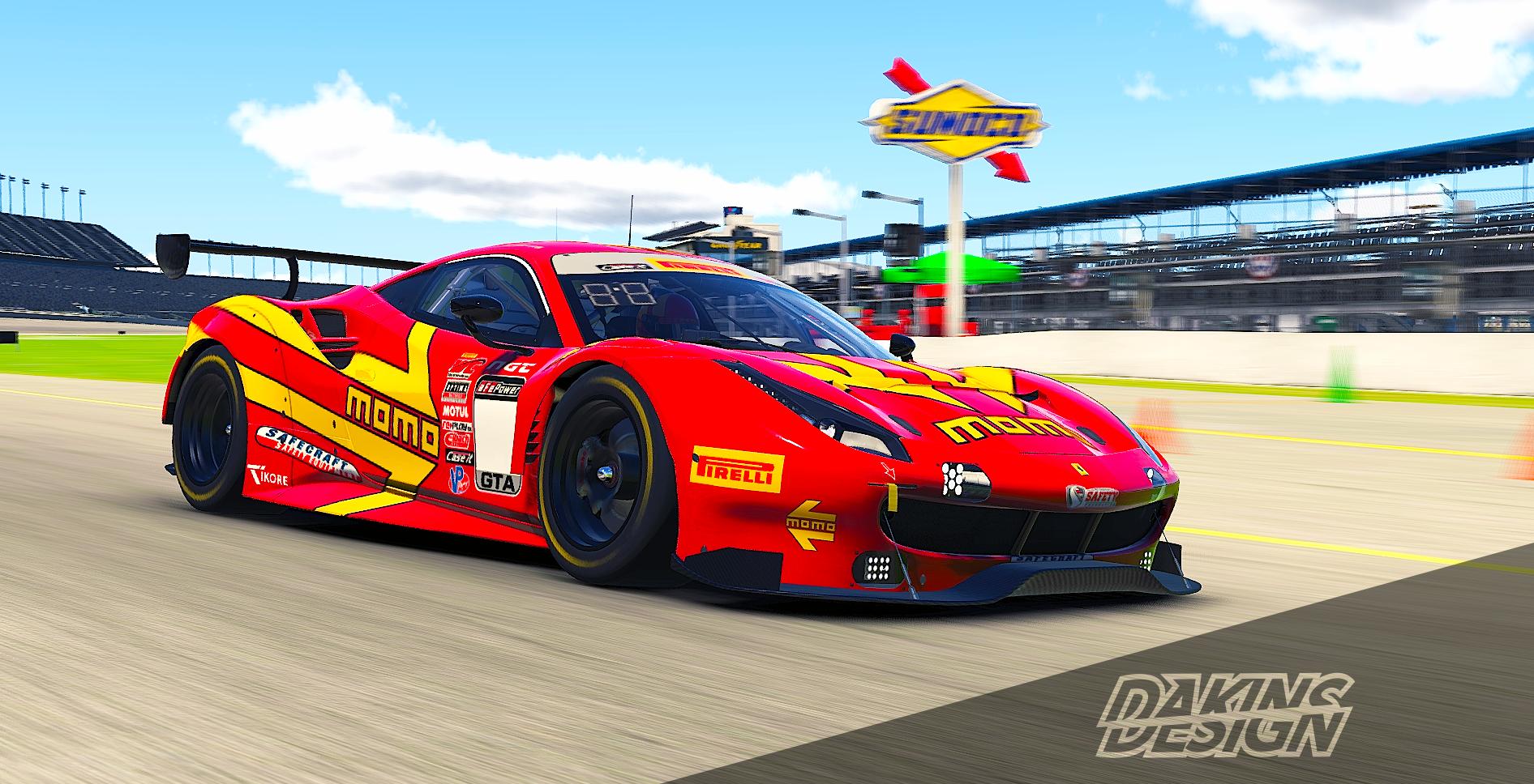 MOMO Ferrari 458 GT3 (Original Livery Design used by Momo Motorsport ...