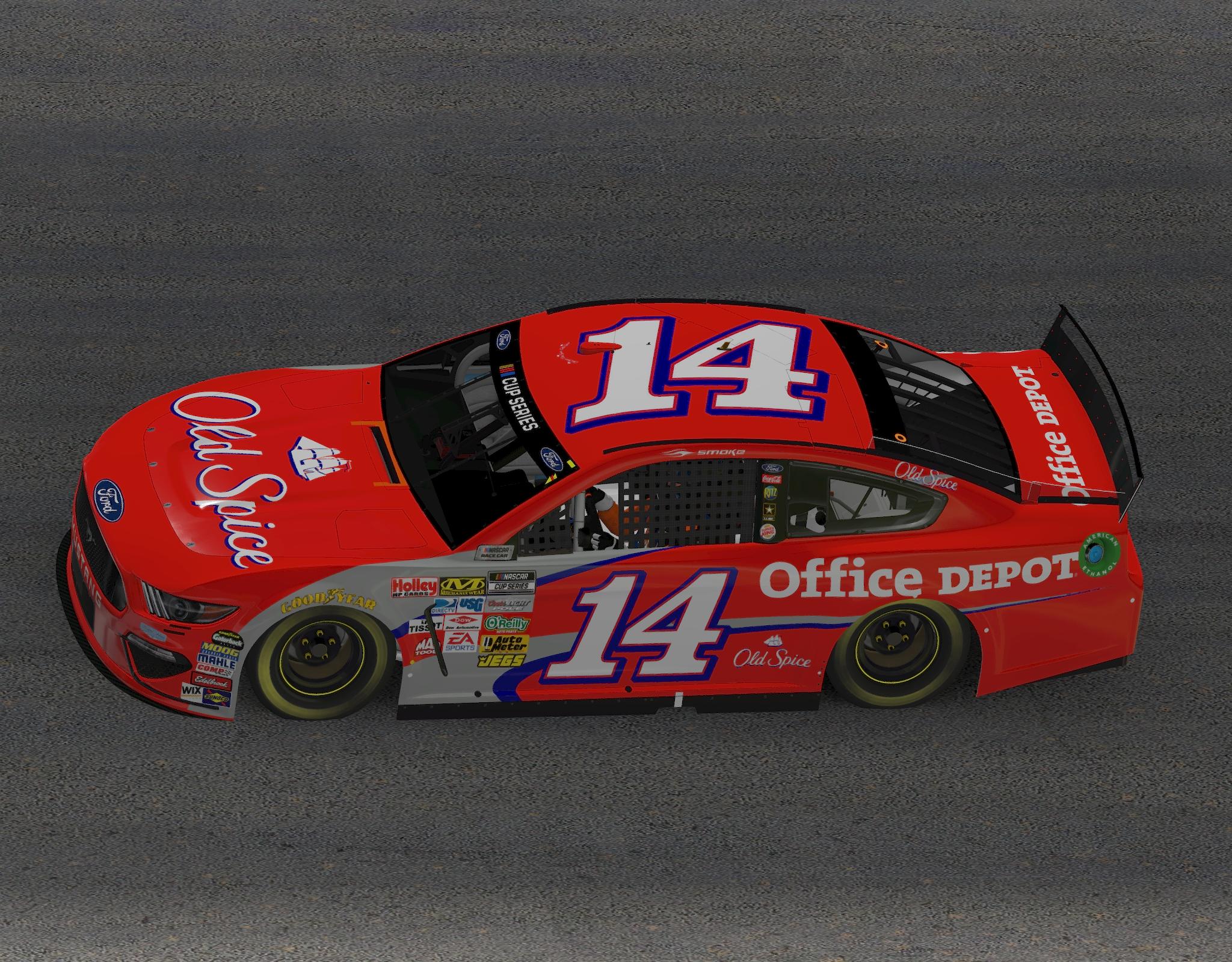 Tony Stewart 2009 Old Spice Mustang NO# by Nathaniel O. - Trading Paints