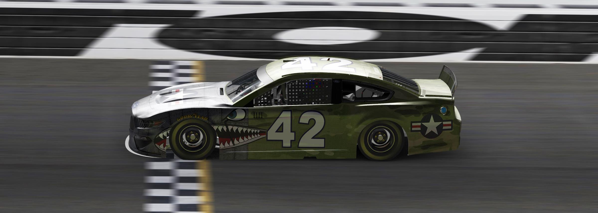 NASCAR Cup Series Ford Mustang - WW2 Fighter Jet by Russell McGuire ...