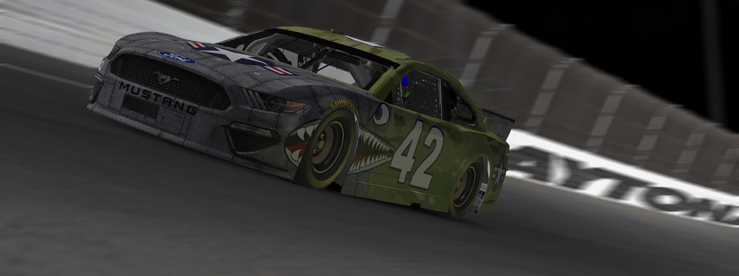 NASCAR Cup Series Ford Mustang - WW2 Fighter Jet by Russell McGuire ...