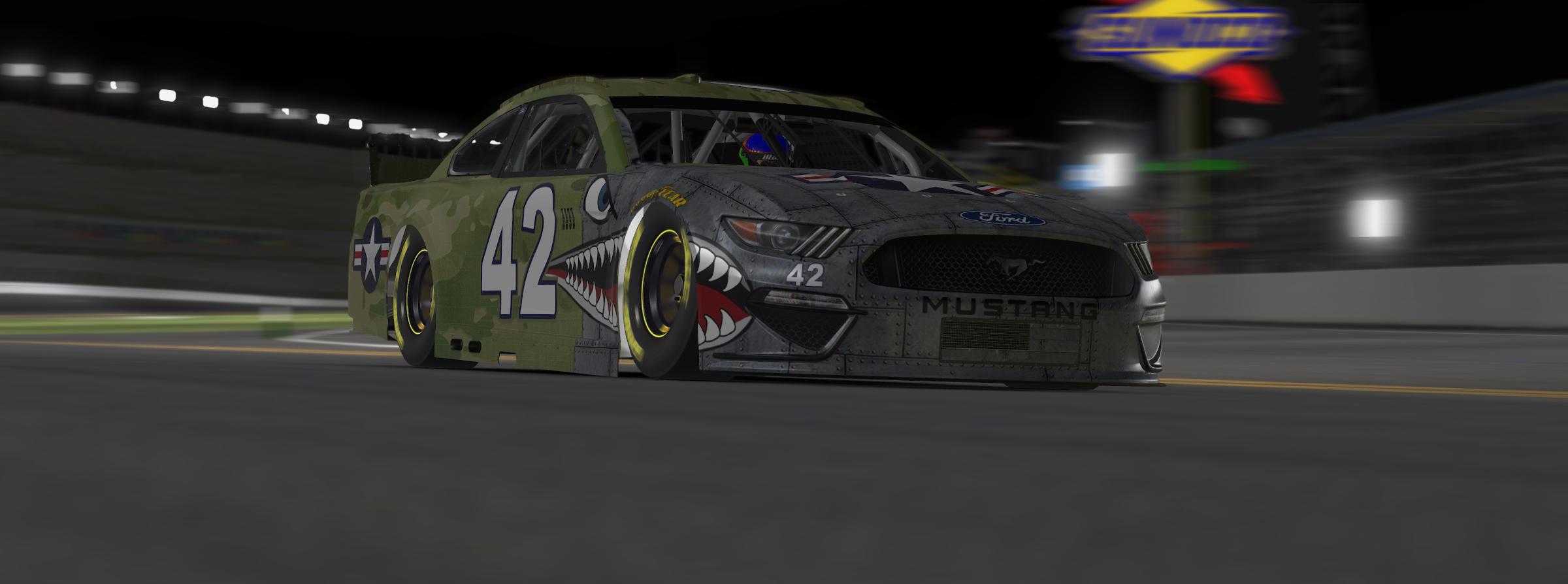 NASCAR Cup Series Ford Mustang - WW2 Fighter Jet by Russell McGuire ...